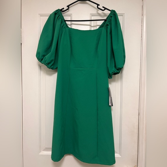 Isabel & Nina | Dresses | Isabel Nina Green Short Sleeve Babydoll Dress ...